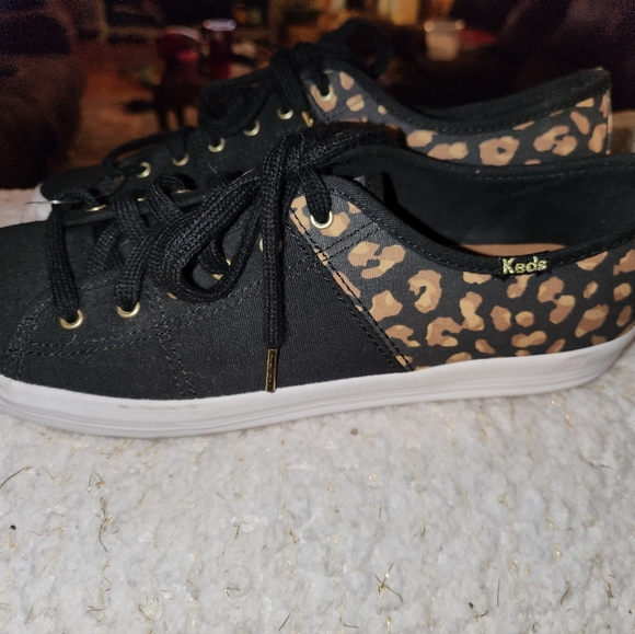Keds | Shoes | Keds Blackleopard Print Shoe | Poshmark